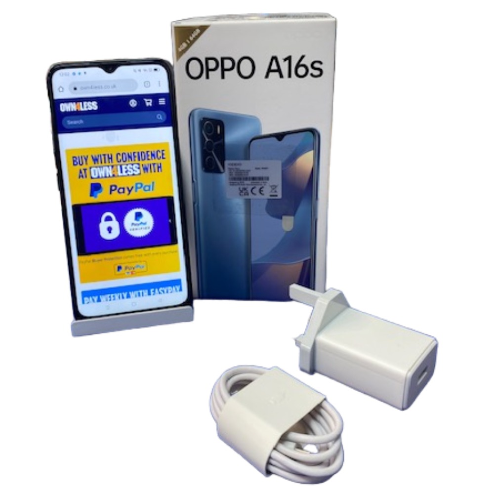 Pre-owned OPPO A16s 64GB Crystal Black - Unlocked - Own4Less